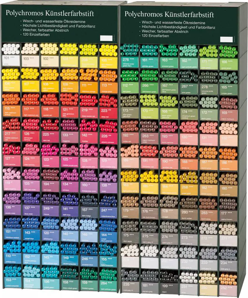 Faber Castell Polychromos Pencils Full Range of 120 Loose Stock Art Craft