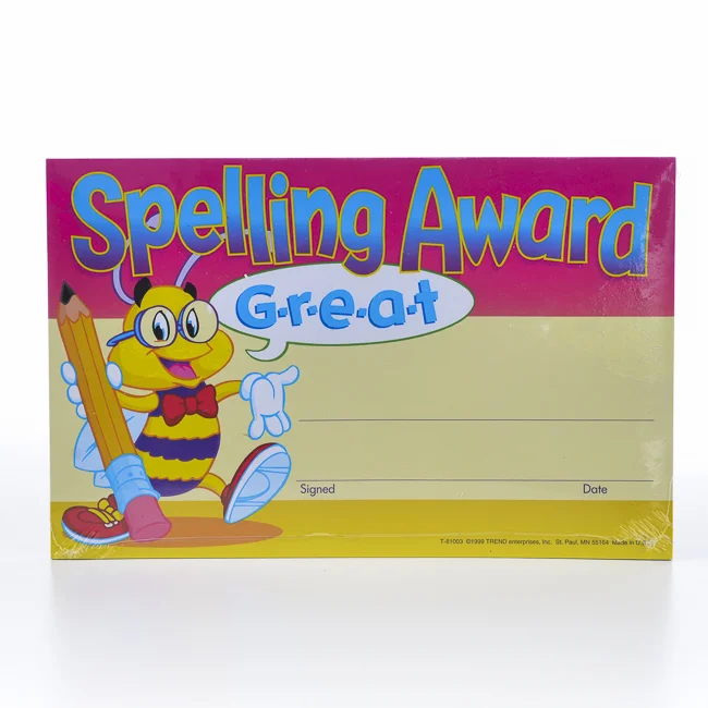 Free Spelling Awards